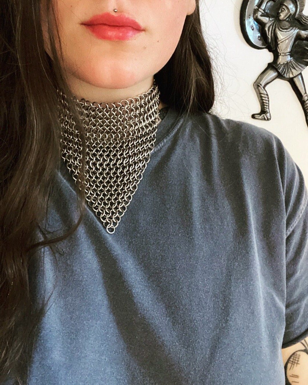 Gothic Medieval Choker. Stainless Steel Jewelry. Made in Canada. Heavy ...