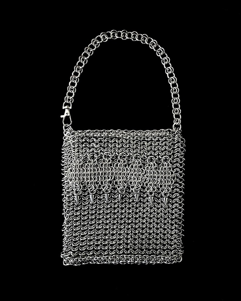 Chainmail Purse: Medieval Style Adjustable Bag, Aluminum or Steel - Etsy
