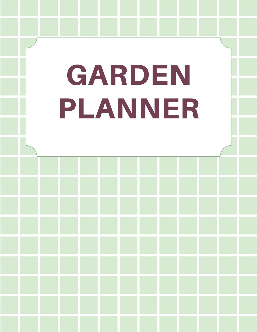 Garden Planner With Grid, Notes, and Blank Pages - 126 Pages - Etsy
