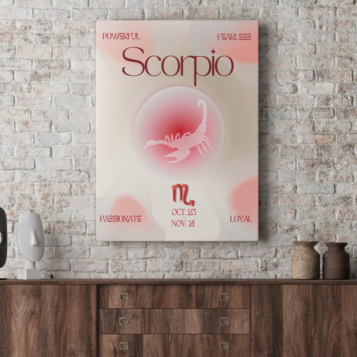 Scorpio Zodiac Printable Wall Art, Star Signs Digital Download ...