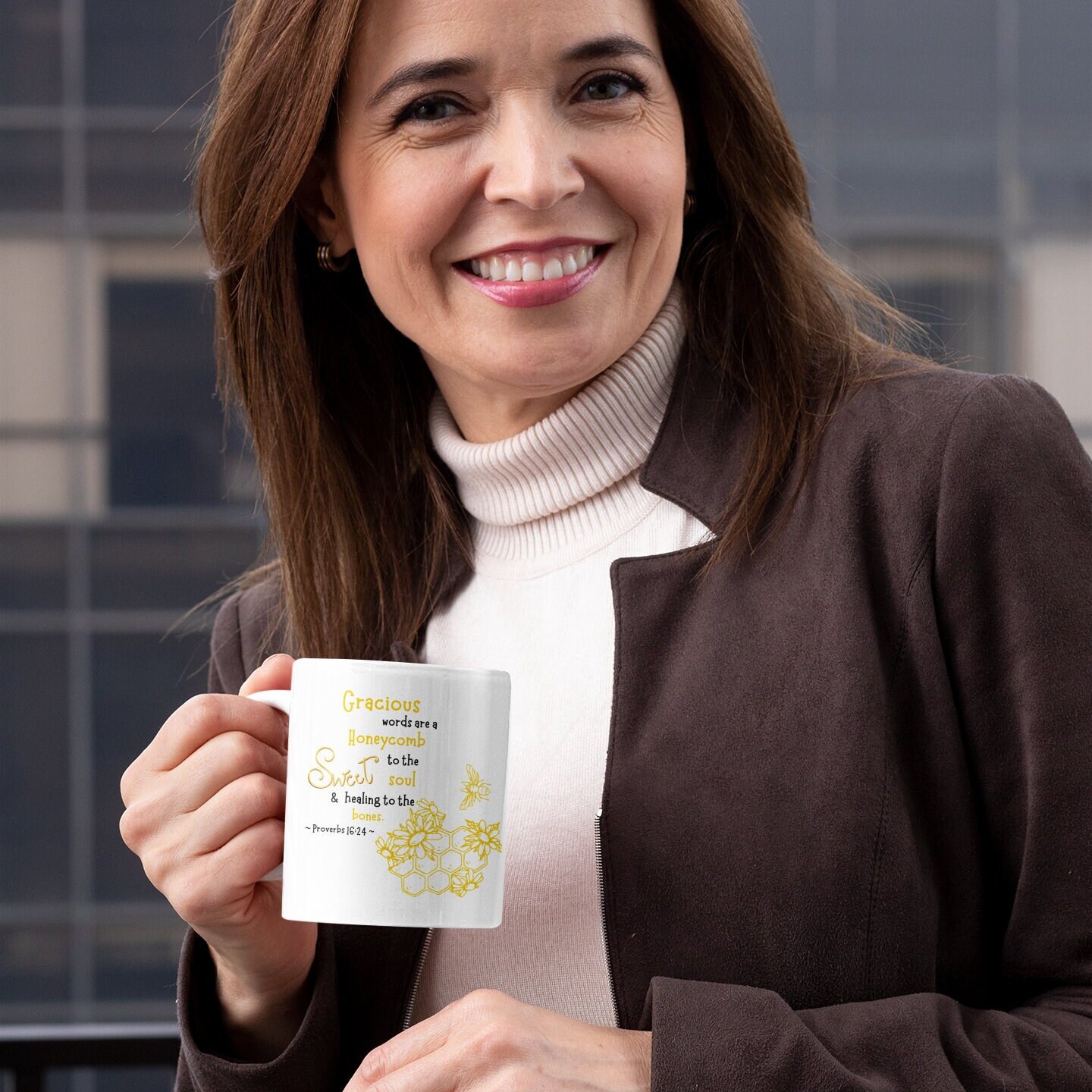 Gracious Words Are a Honeycomb Mug, Speak Gracious Words, Honeycomb ...