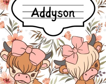 Customizable Composition Book Cover - Etsy