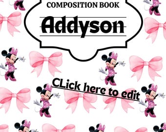 Customizable Composition Book Cover - Etsy