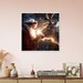 Santa Blesses a Reindeer With the Spirit of Christmas - Premium Poster ...