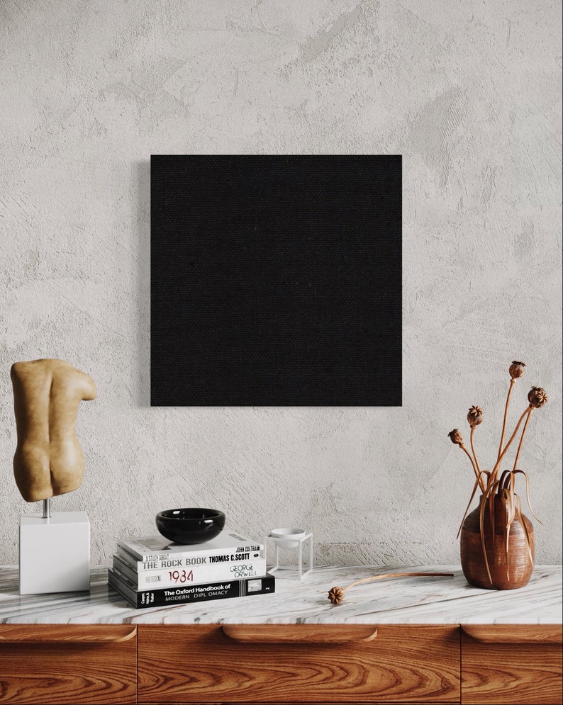 Black Canvas Panel Premium Quality Ready to Use - Etsy