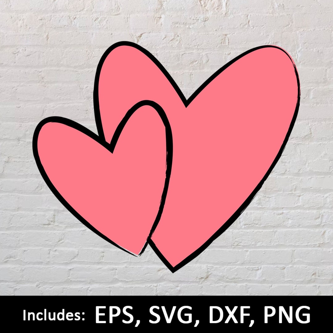 Heart SVG - Valentine Heart SVG - Hand Drawn SVG - Heart Cut File ...