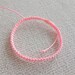 Light Pink Braided Bracelet, Light Pink String Bracelet, Lucky Bracelet ...