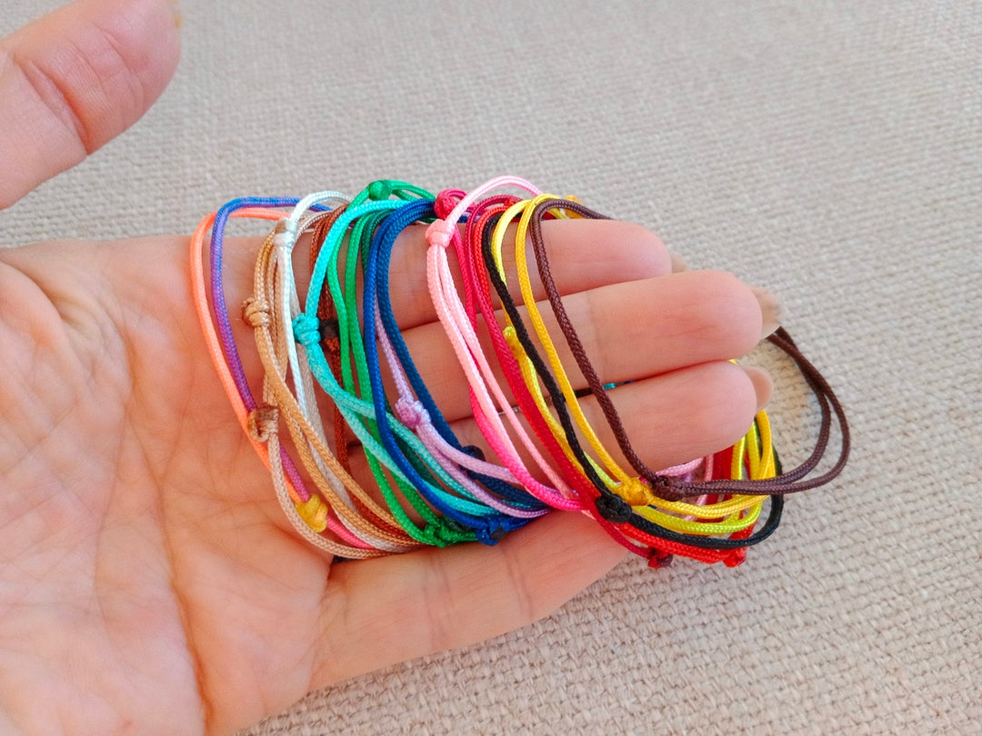 Adjustable Braided Bracelet, Waterproof Bracelet, Nylon String Bracelet ...