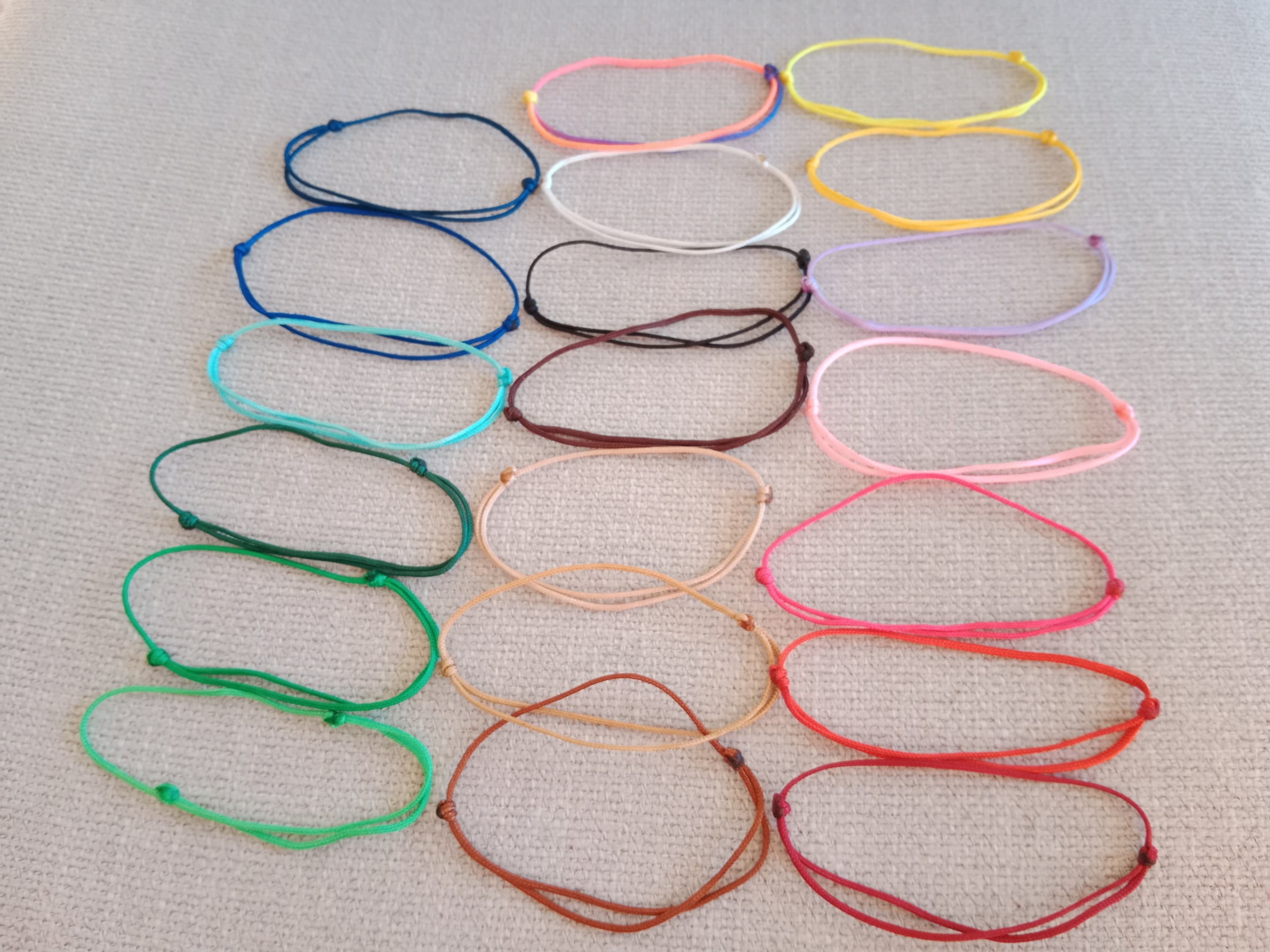 Adjustable Braided Bracelet, Waterproof Bracelet, Nylon String Bracelet ...