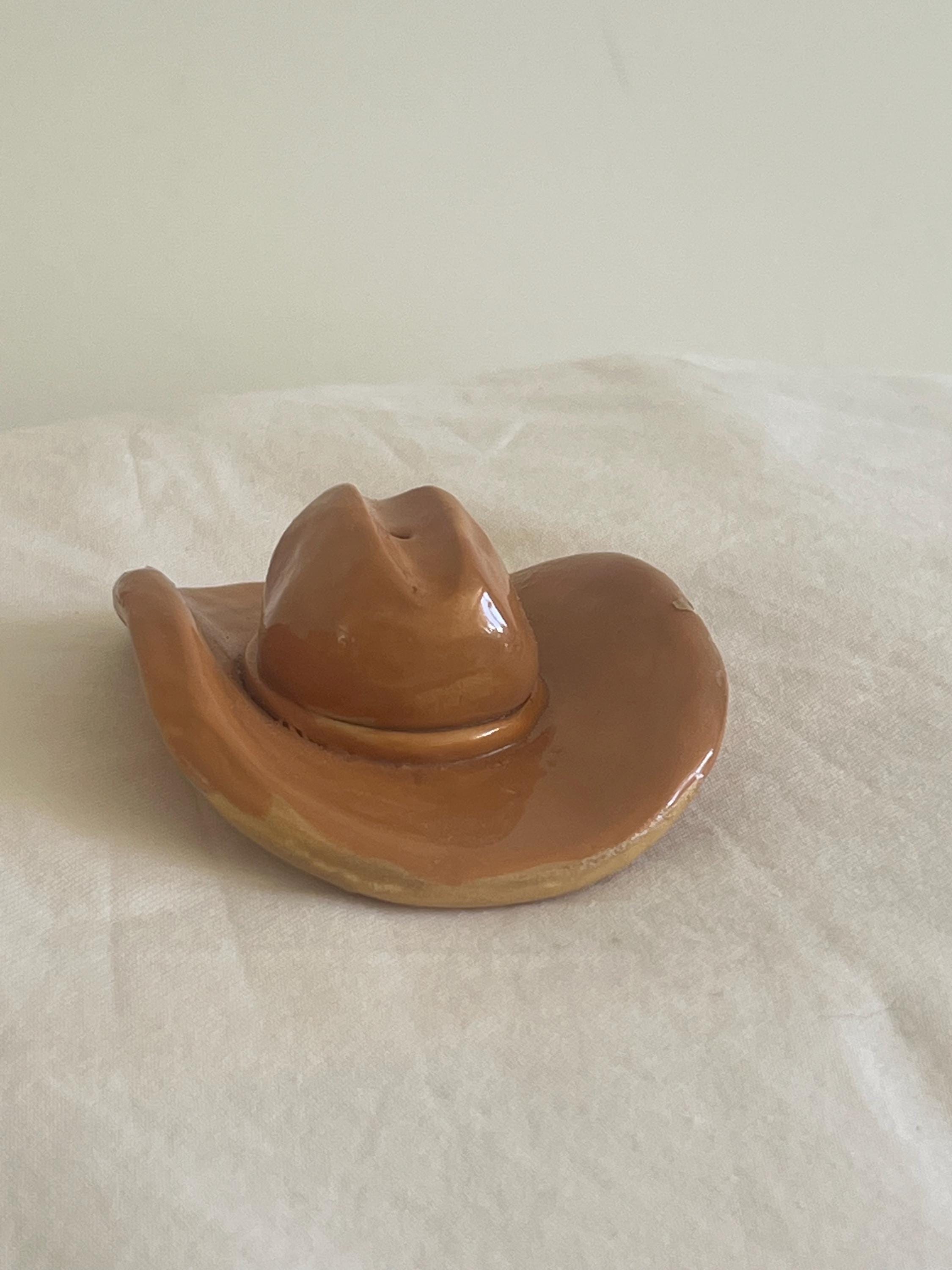PREORDER: Cowboy Hat Incense Holders Ceramic Handmade - Etsy