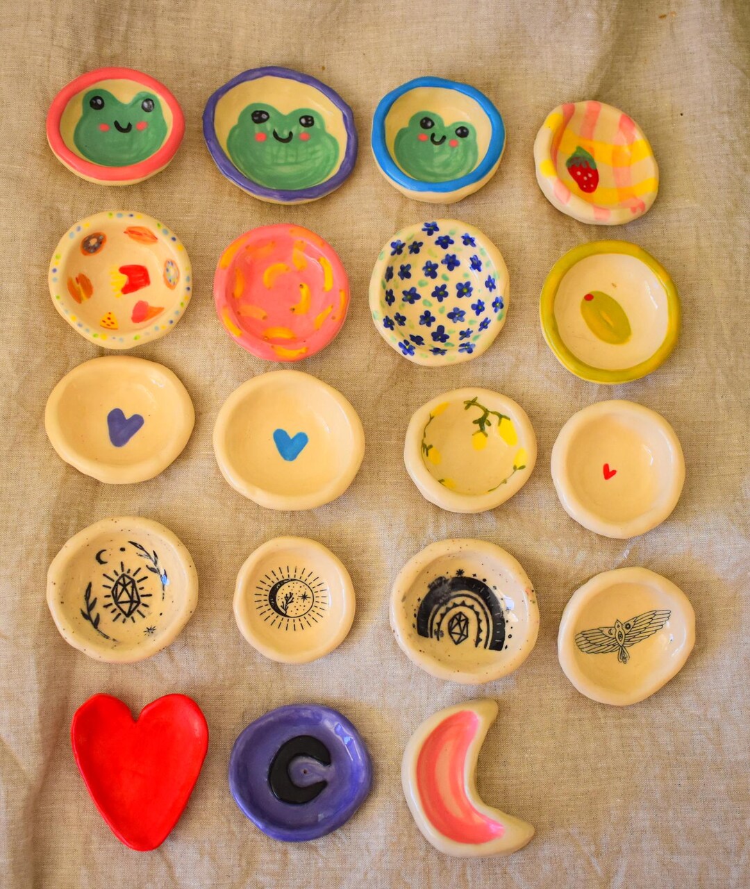 Mini Ring Trinkets Ceramic Hand Made - Etsy