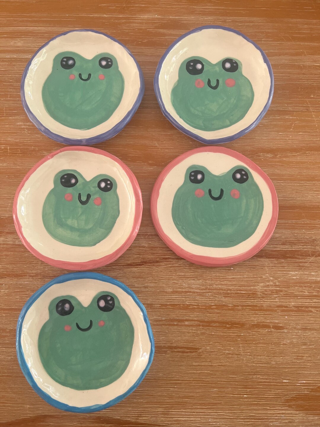 Frog Face Cute Trinket Dishes Ceramic Hand Made - Etsy