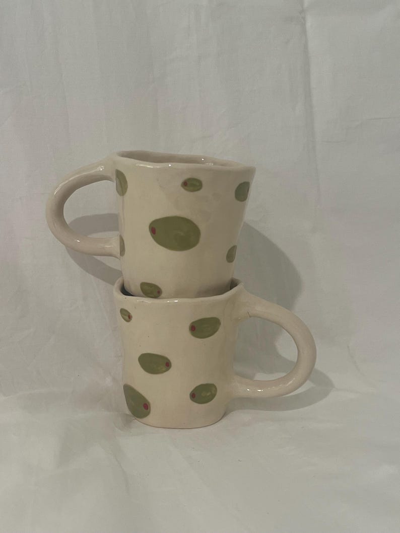 Pre-order Green Olive Mug Handmade Ceramic - Etsy Australia