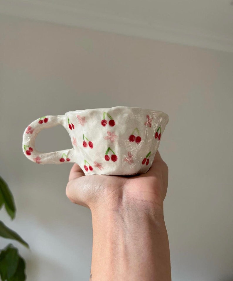 Pre-order Handmade Ceramic Cherry Mug MADE TO ORDER - Etsy Australia