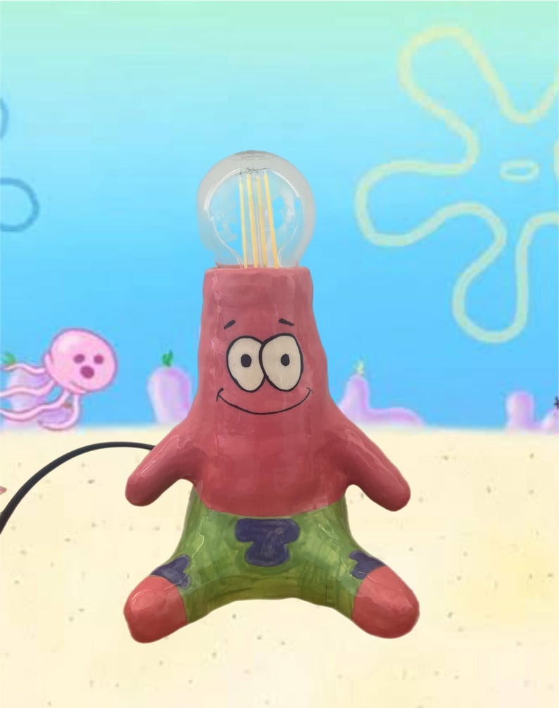 PREORDER: Patrick Star Ceramic Hand Made Figure / Lamp - Etsy Australia