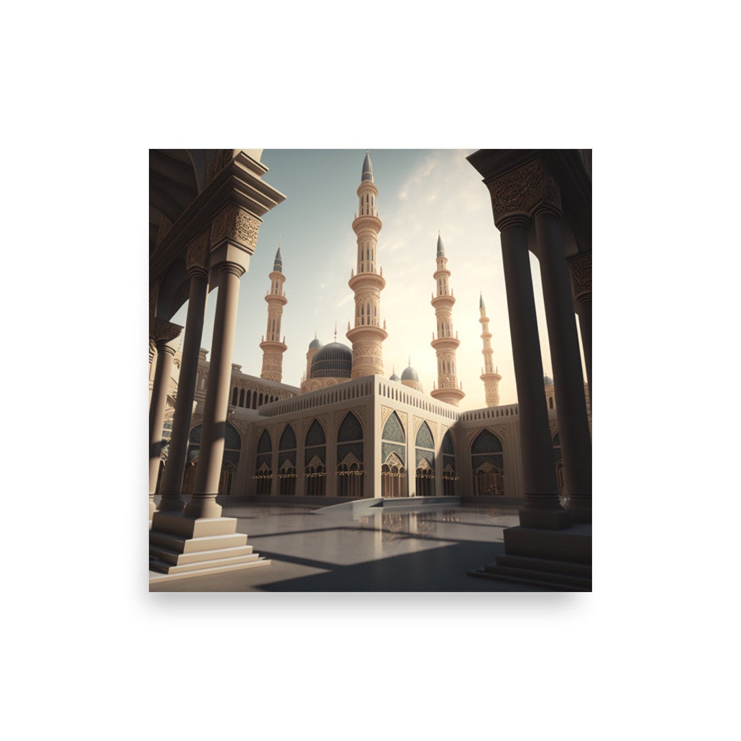 Al-masjid An-nabawi Medina Print Saudi Arabia Prophet - Etsy