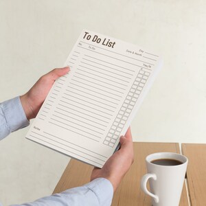 Minimal to Do List , Simple Task Organiser, Printable & Editable PDF A4 ...