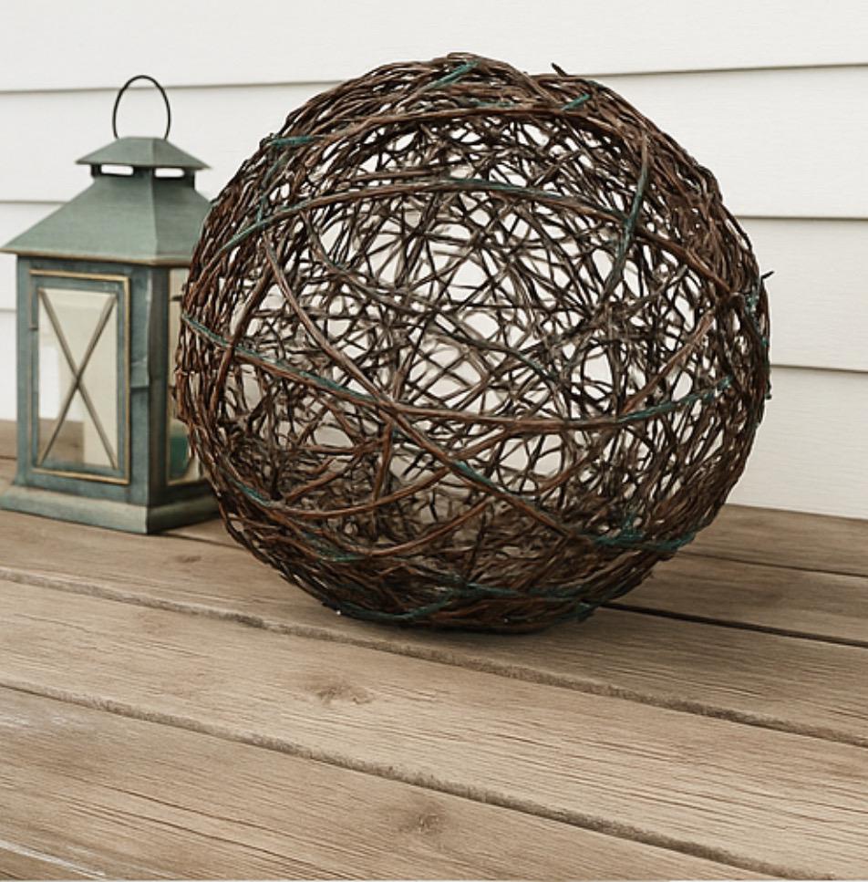 20” Barbed Wire Sphere – Handmade Rustic Farmhouse Statement Decor ...