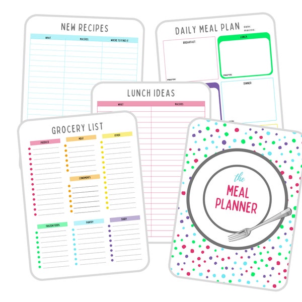 Family Meal Planner - Etsy