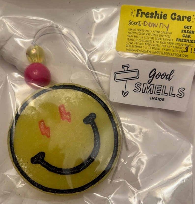 Smiley Freshie- Pick Your Scent and Color - Etsy