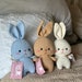 Blue Crochet Bunny | Handmade Toys | Amigurumi - Etsy
