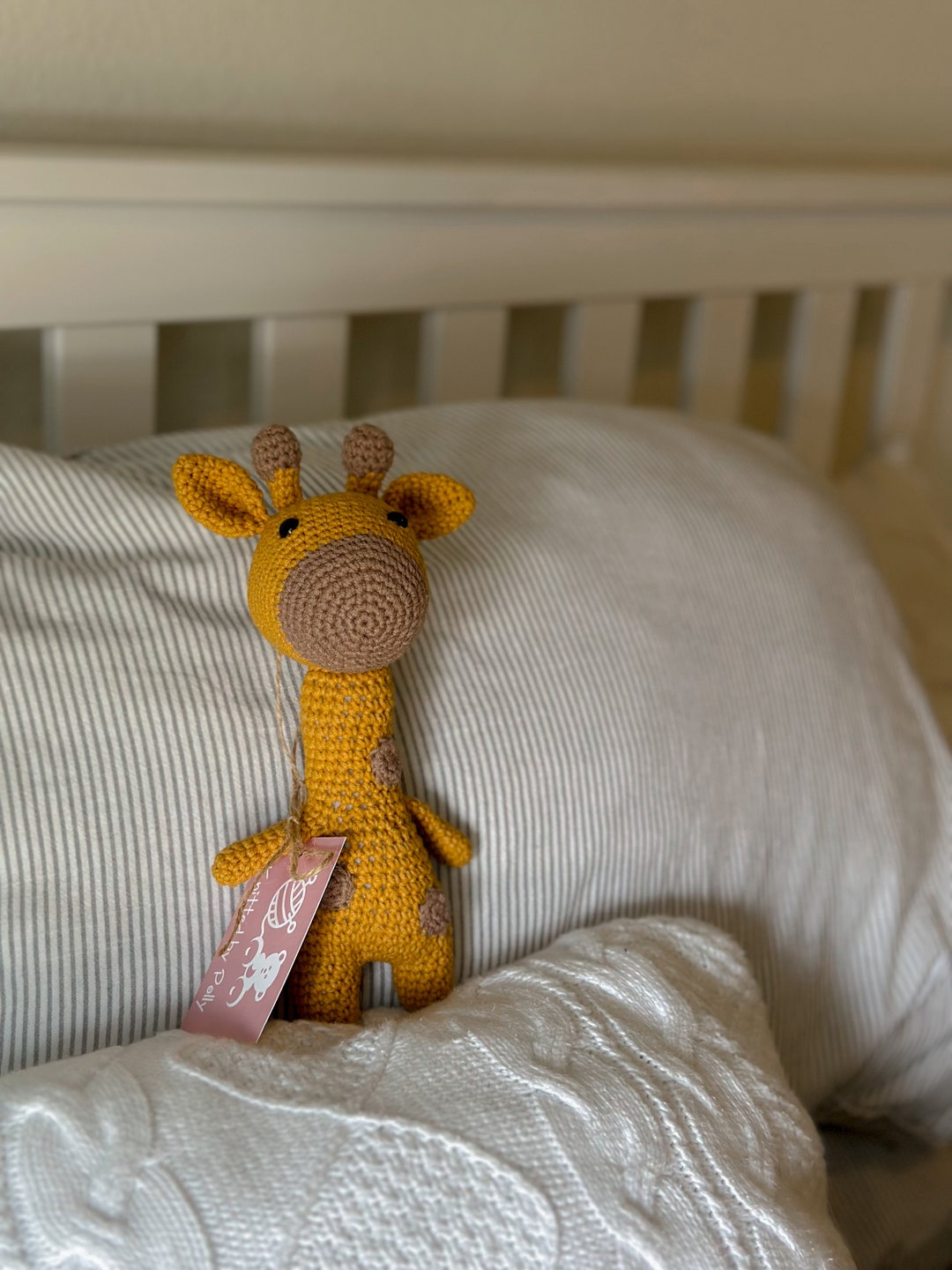 Mustard Giraffe Toy Handmade Crochet Toys Baby Toys Aesthetic Baby Toys ...