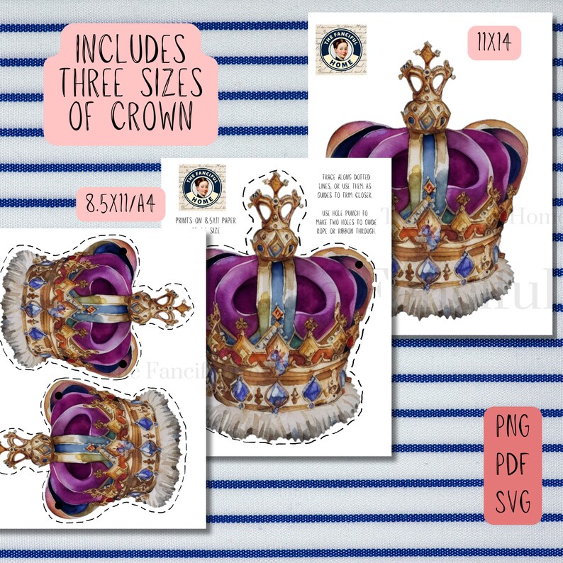 King Charles Coronation Crown Banner Coronation Party Decor - Etsy