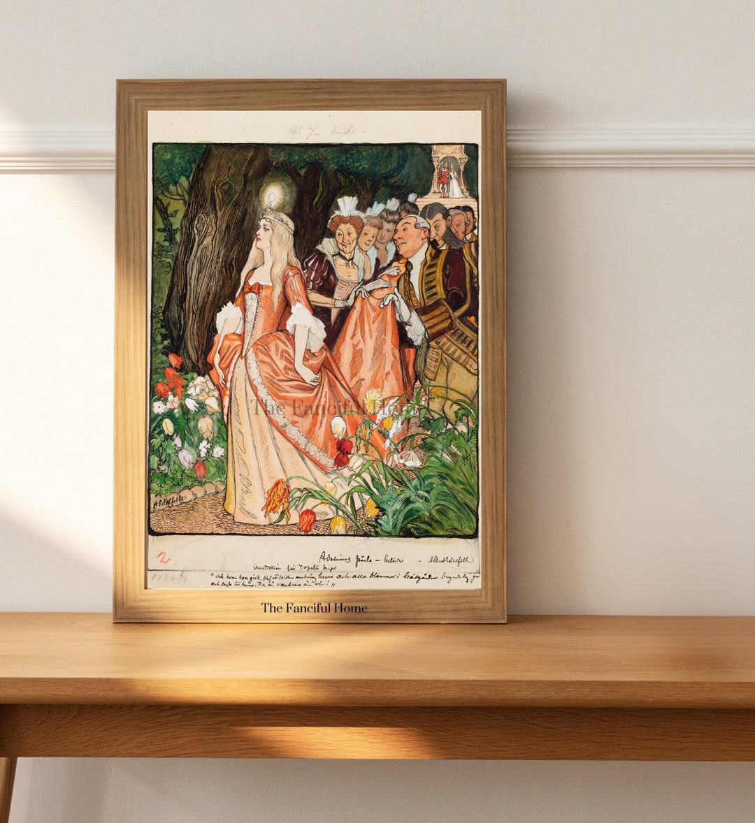 Antique Fairy Tale Artwork Illustration, Vintage Fairy Tale, Girls ...