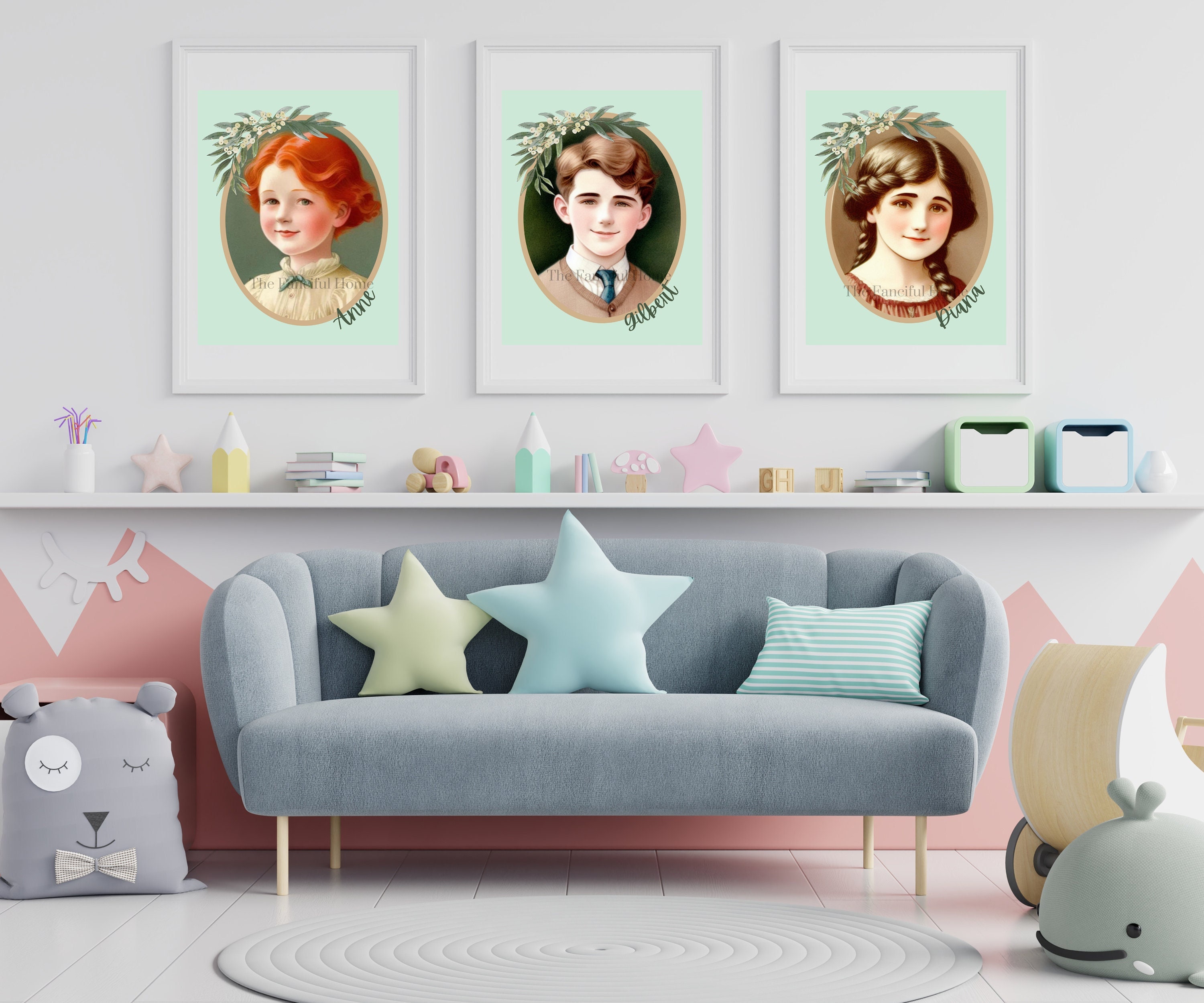 Anne of Green Gables Art, Anne With an E Art, Anne Gilbert & Diana ...
