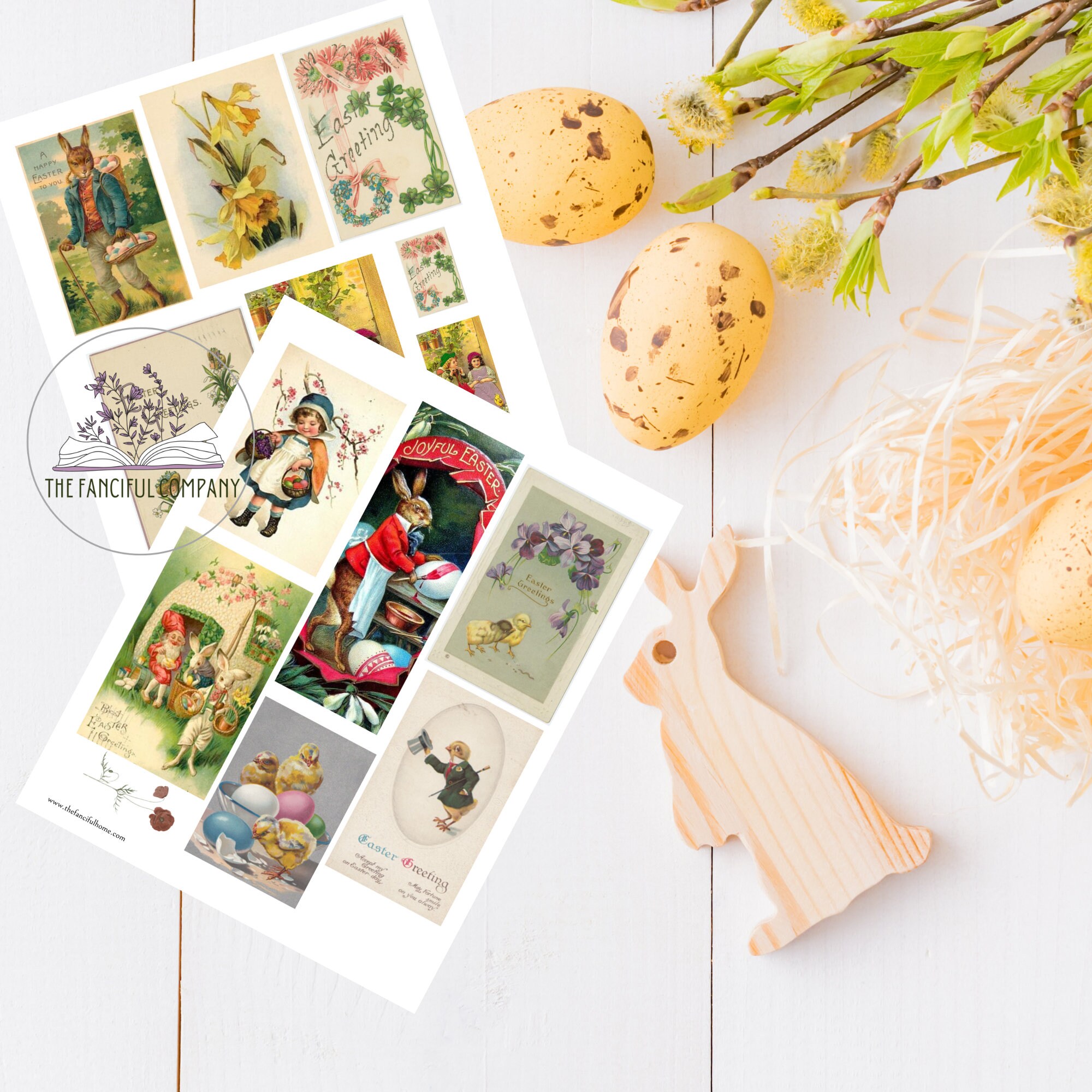 Vintage Easter Ephemera Kit - Vol 1. Over 100 Historic Easter Images ...