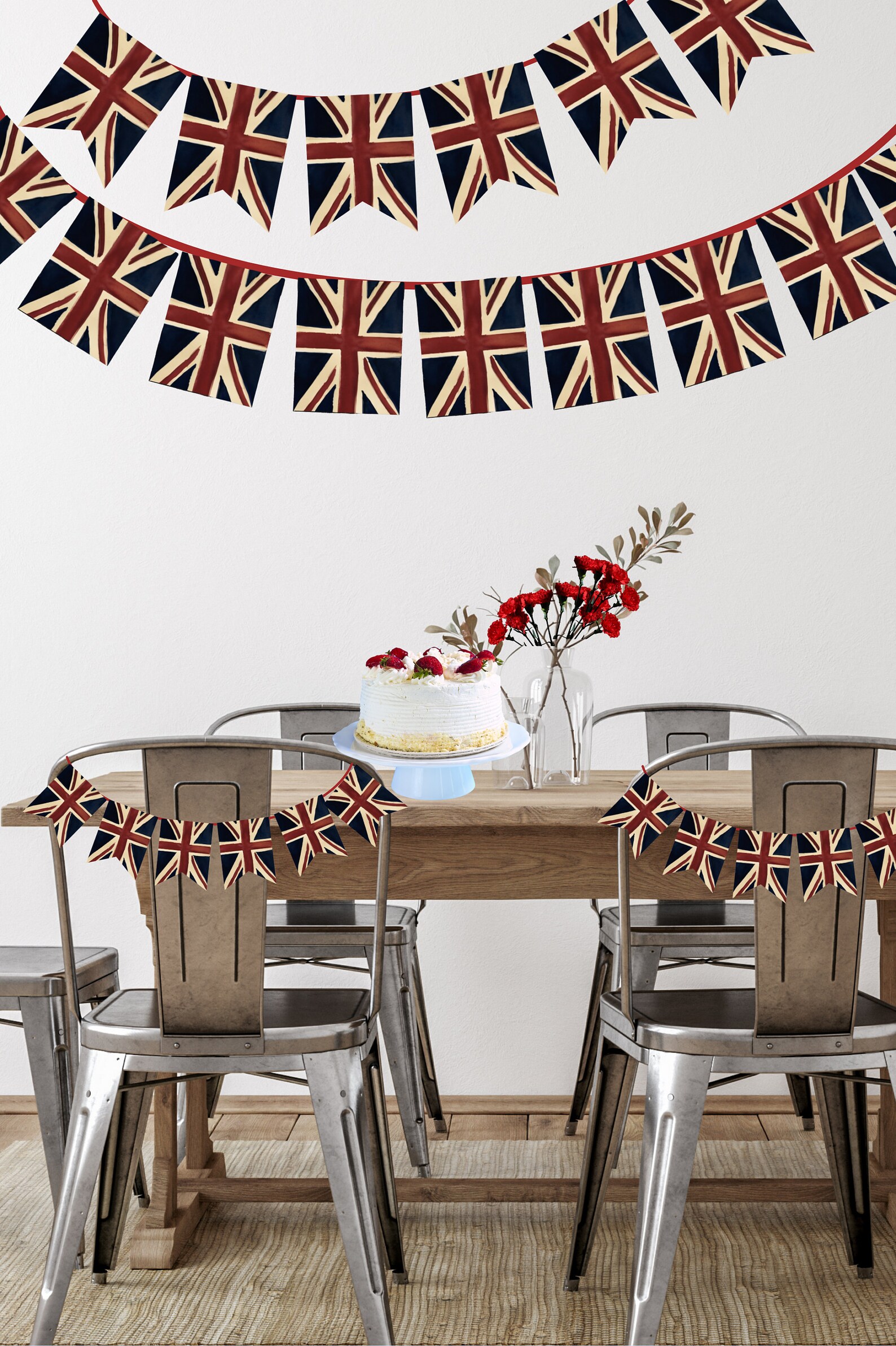 Union Jack Bunting Banner Printable, Coronation Party Bunting Banner ...