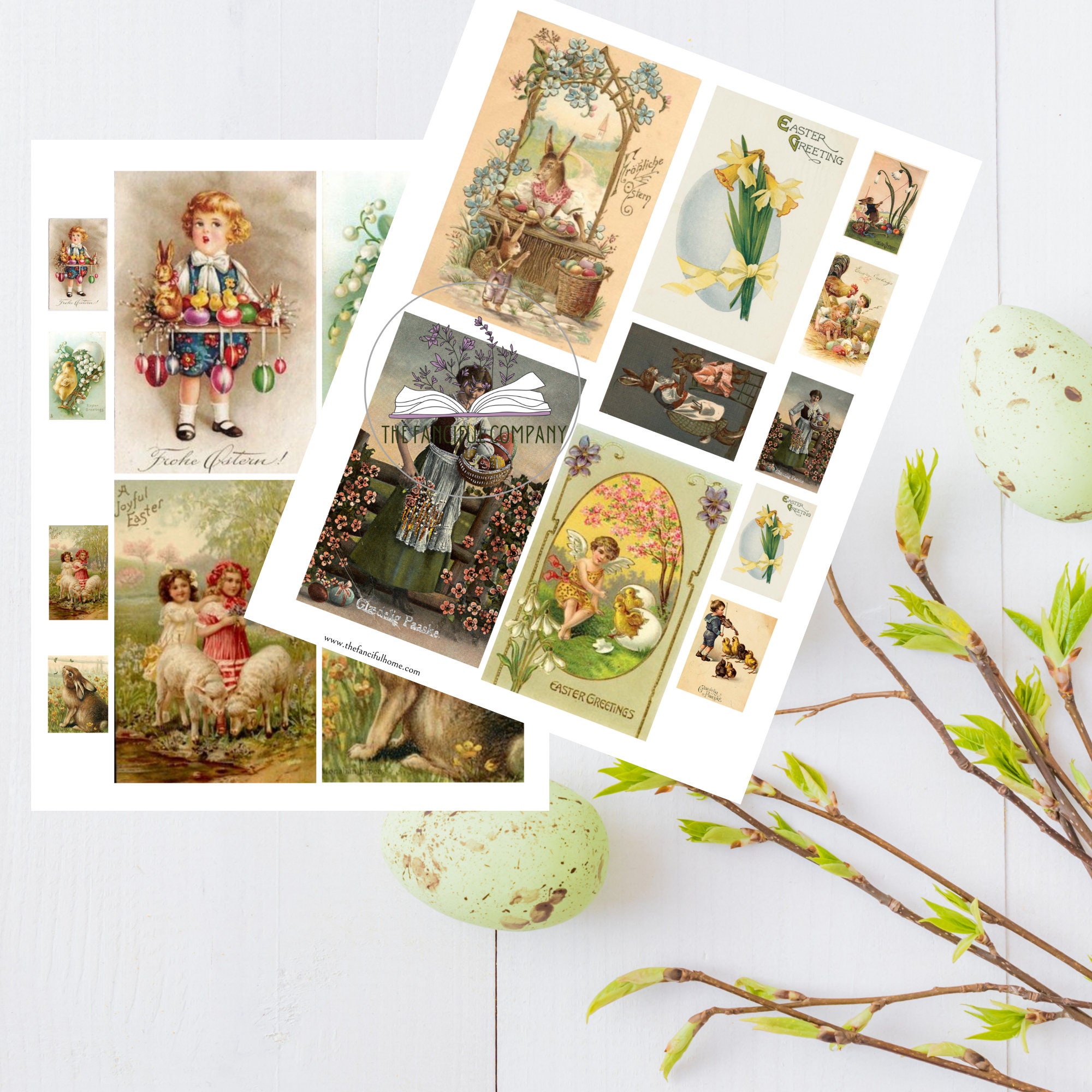 Vintage Easter Ephemera Kit - Vol 1. Over 100 Historic Easter Images ...