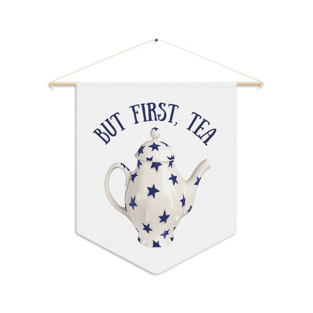 Tea Party Pennant Garland Tea Party Decor Wall Hanging First Tea Flag ...