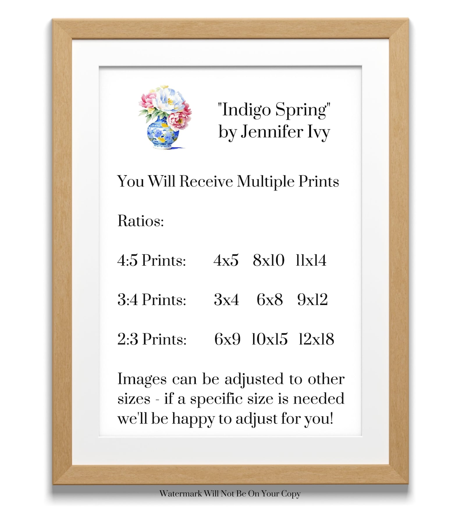 Indigo Spring Original Wall Art Blue & White Chinoiserie - Etsy