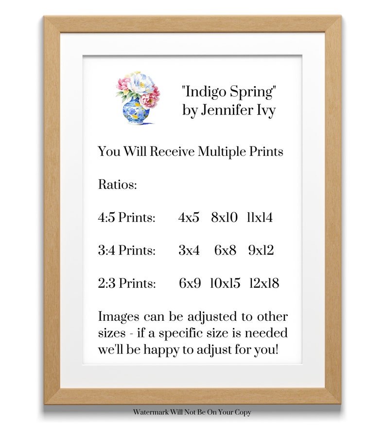 Indigo Spring Original Wall Art Blue & White Chinoiserie - Etsy