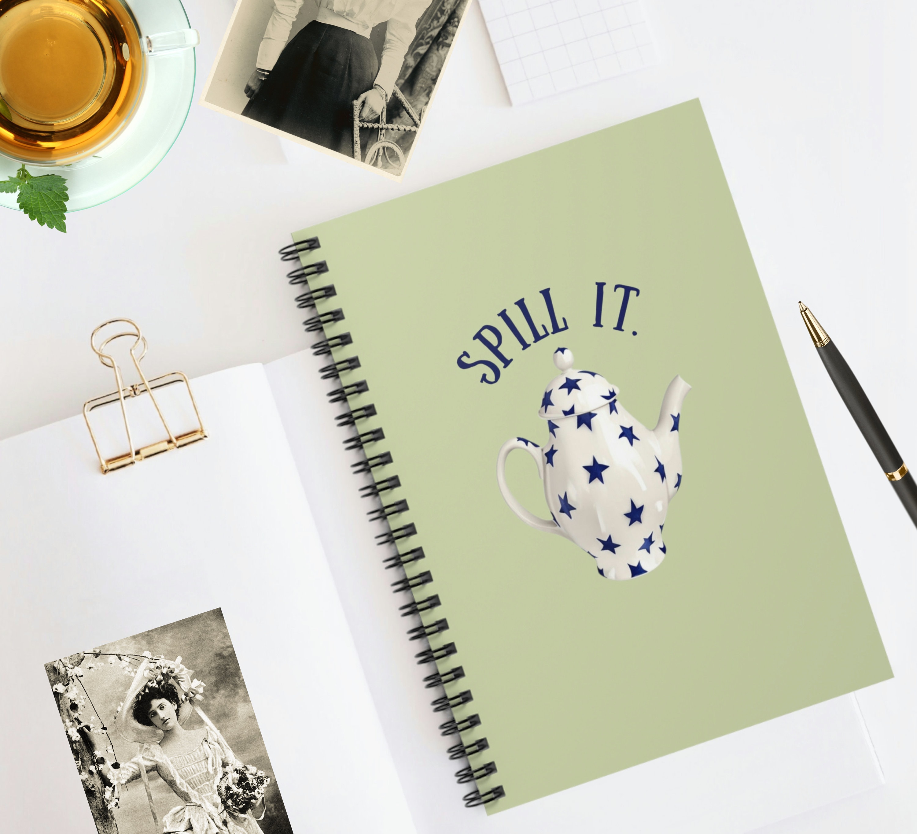 Emma Bridgewater Inspired Notebook, Teapot Notebook, Teapot Journal ...