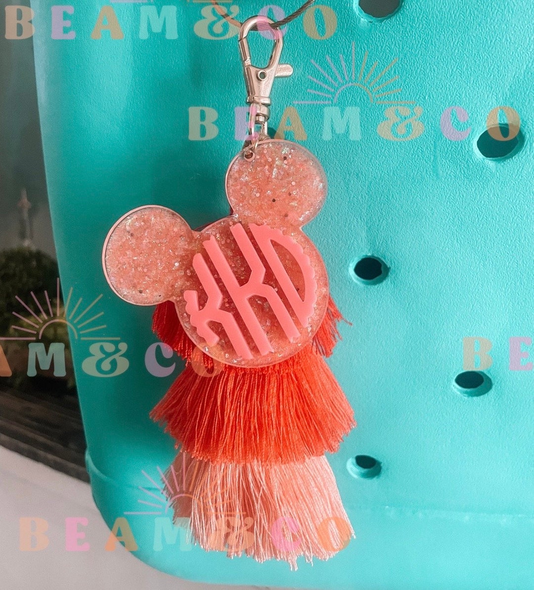 Bogg Bag Charm, Monogram Key Chain, Name Key Chain, Monogram Bag Tag ...