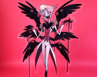 Full Demon Form Lucifer red Foiled Standee - Etsy