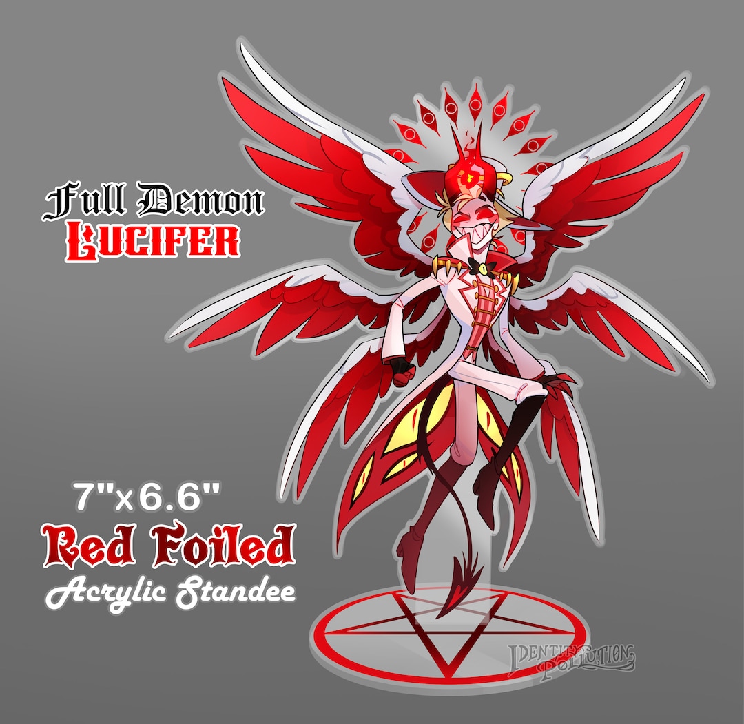 Full Demon Form Lucifer {red Foiled} Standee - Etsy