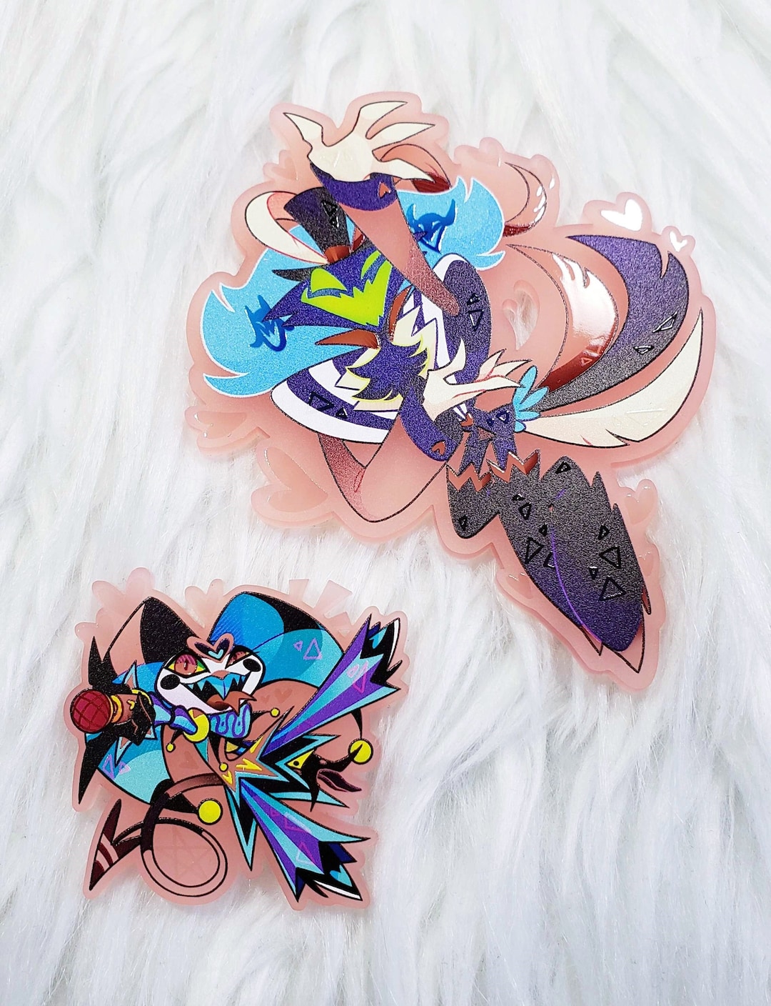 Fizz & Ozzie Frosted Pink Pins - Etsy