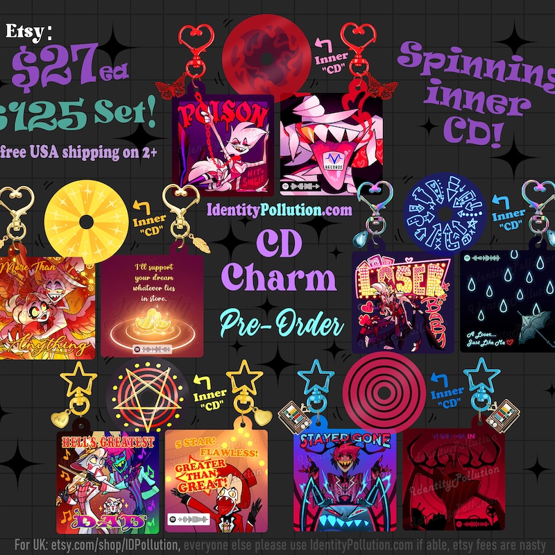 Cd Charm - Etsy