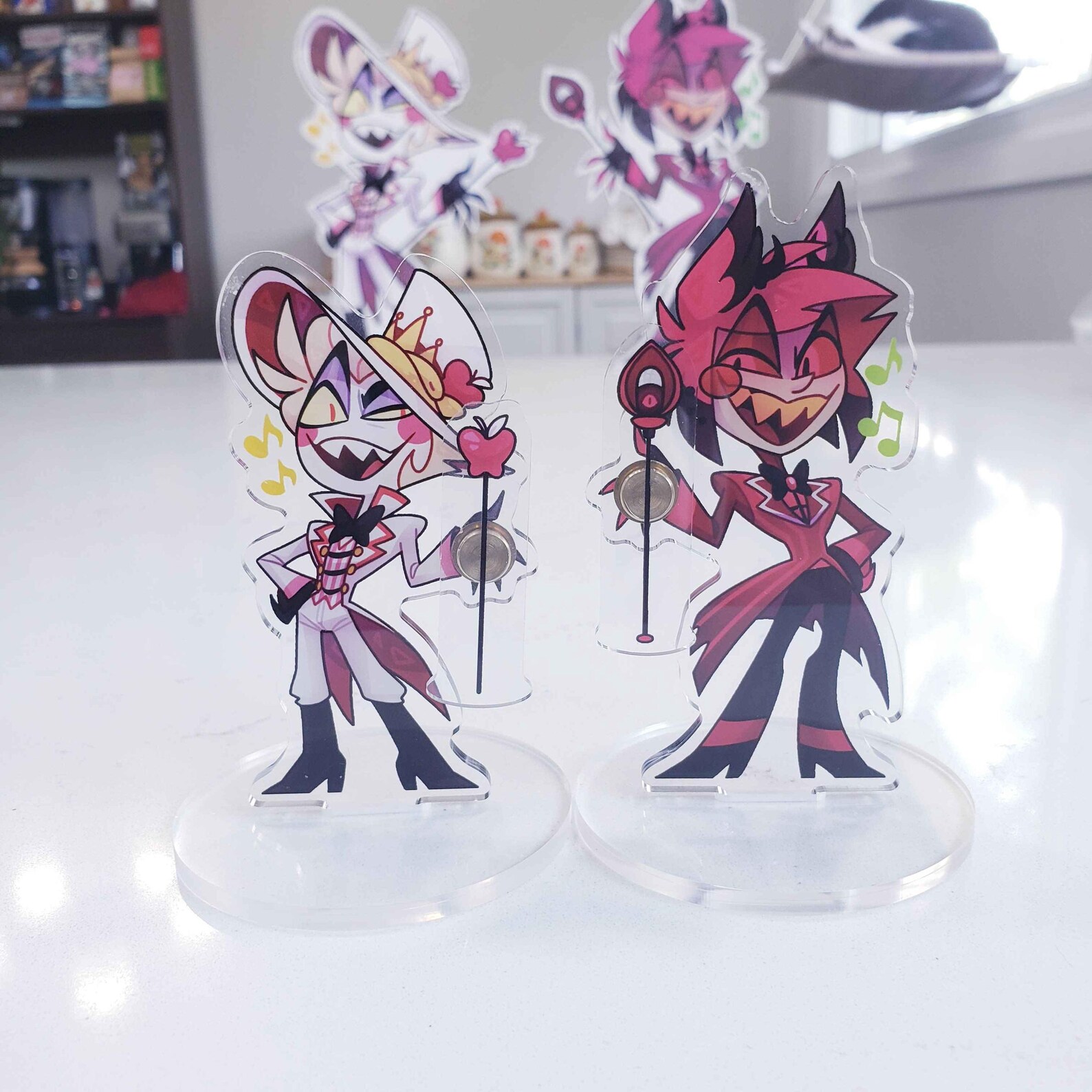 Lucifer/alastor Spinning Mini Standees - Etsy UK