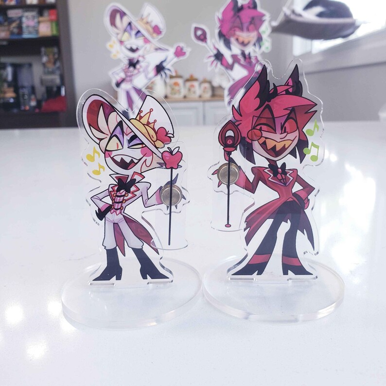 Lucifer/alastor Spinning Mini Standees - Etsy