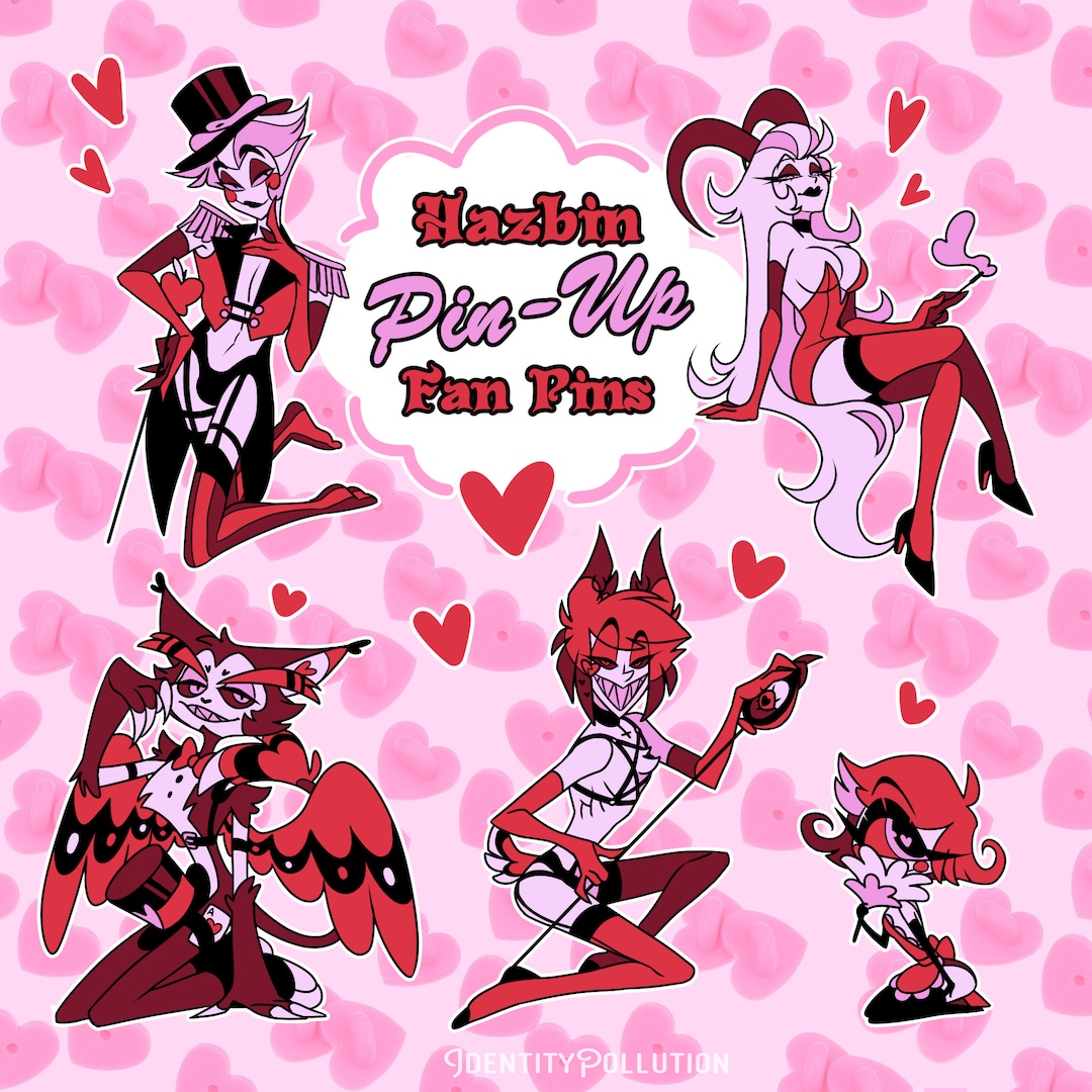 Hazbin Pin-up Enamel Pins - Etsy