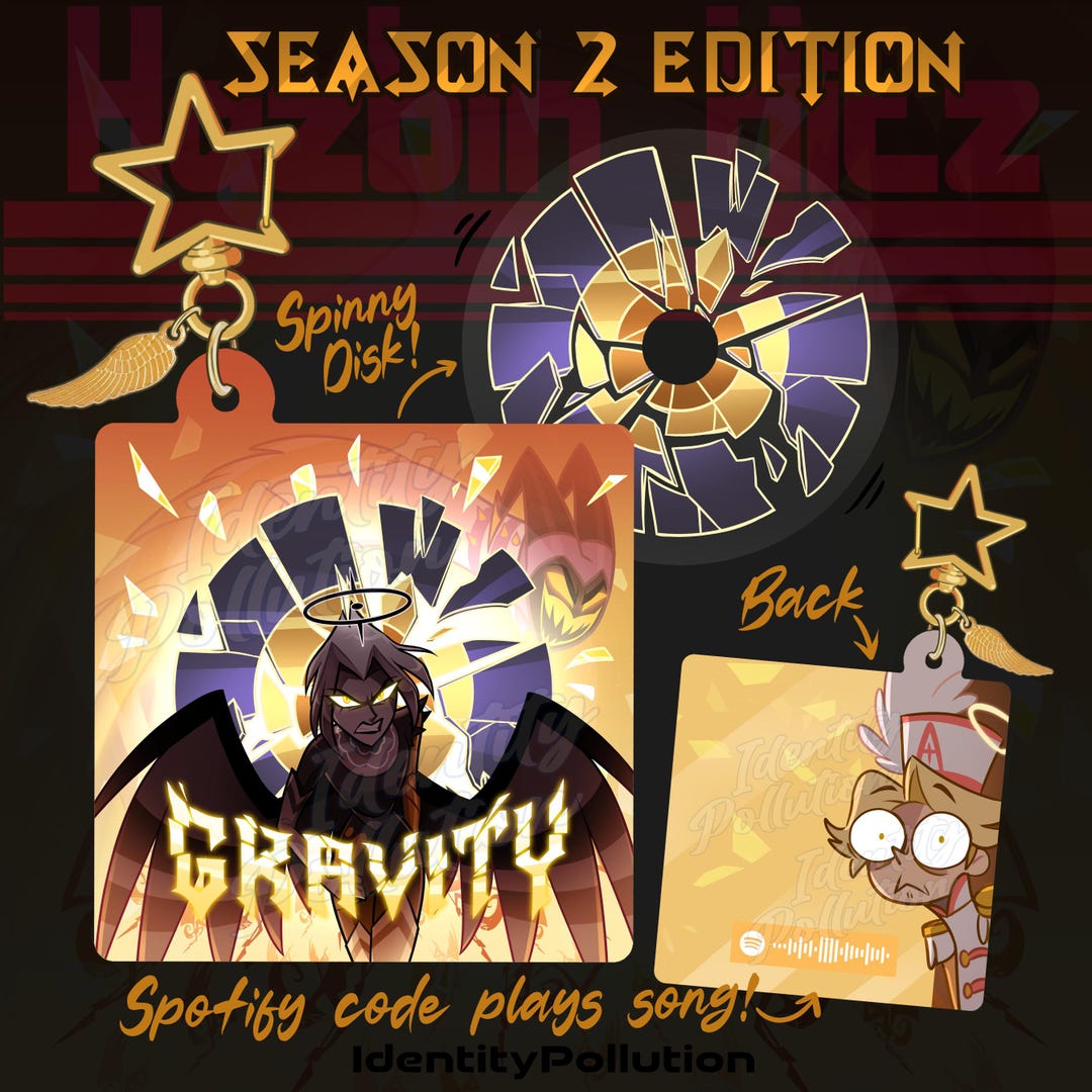 Hazbin Hits: Gravity CD Charm - Etsy