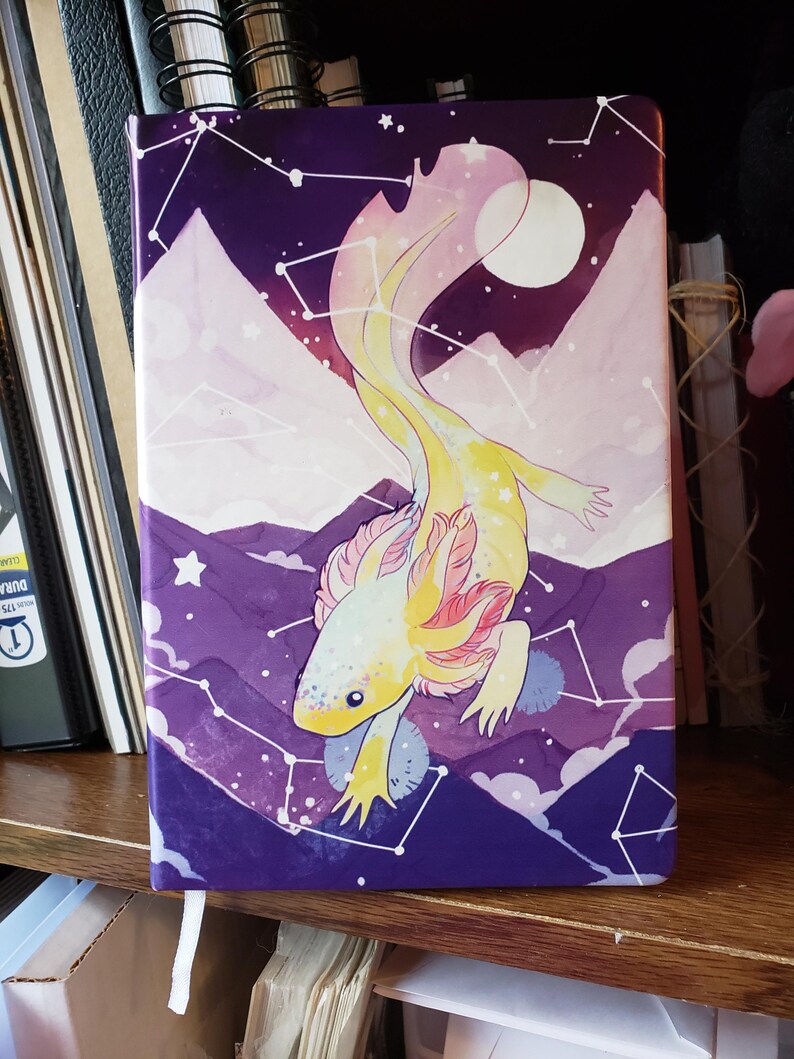 Starry Axolotl Watercolor/marker Sketchbook - Etsy