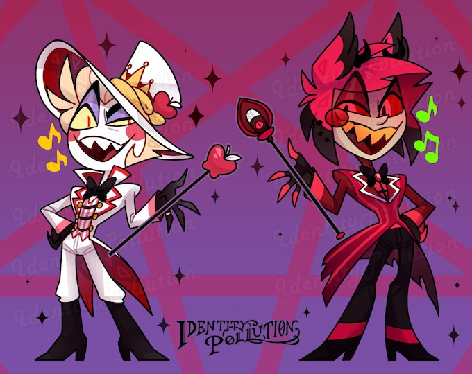 Lucifer/alastor Spinning Mini Standees - Etsy