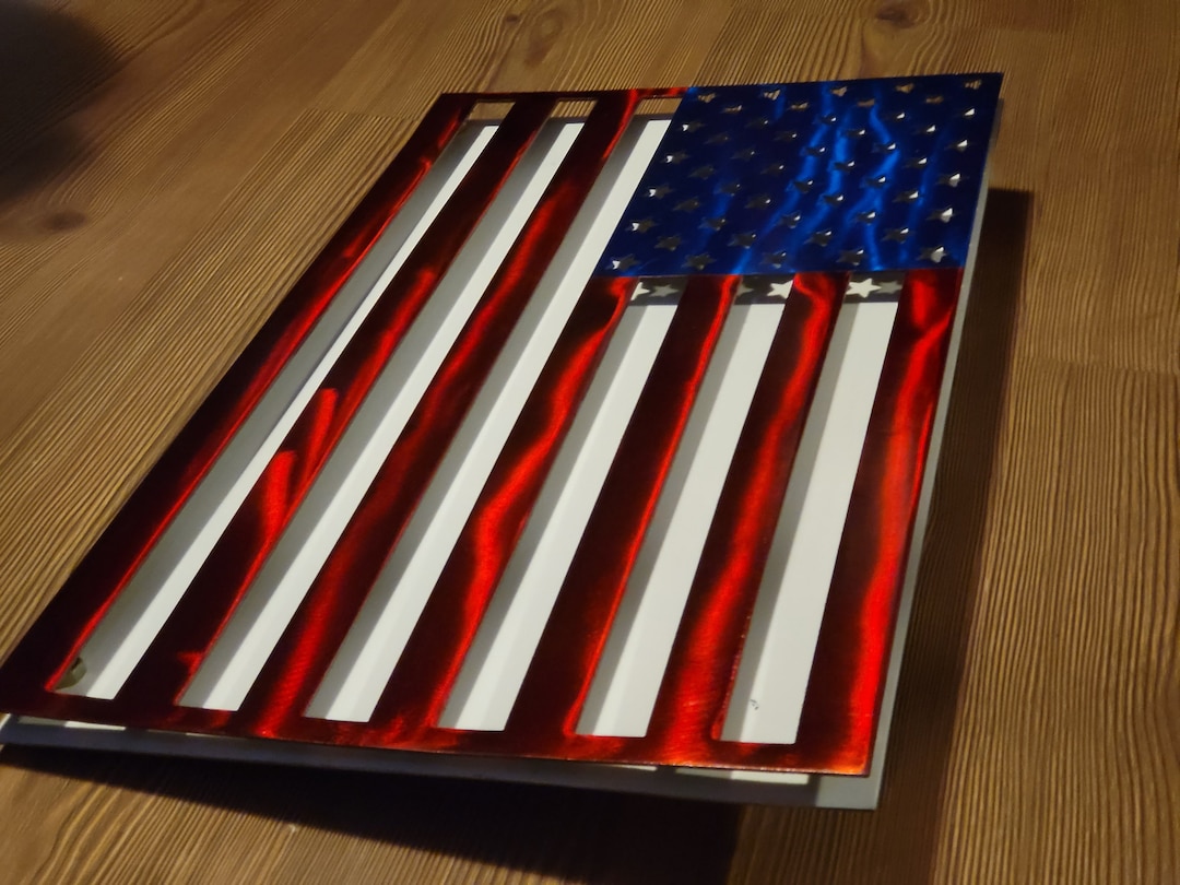 Handmade Metal American Flag, Decorative, Metal Art, USA - Etsy
