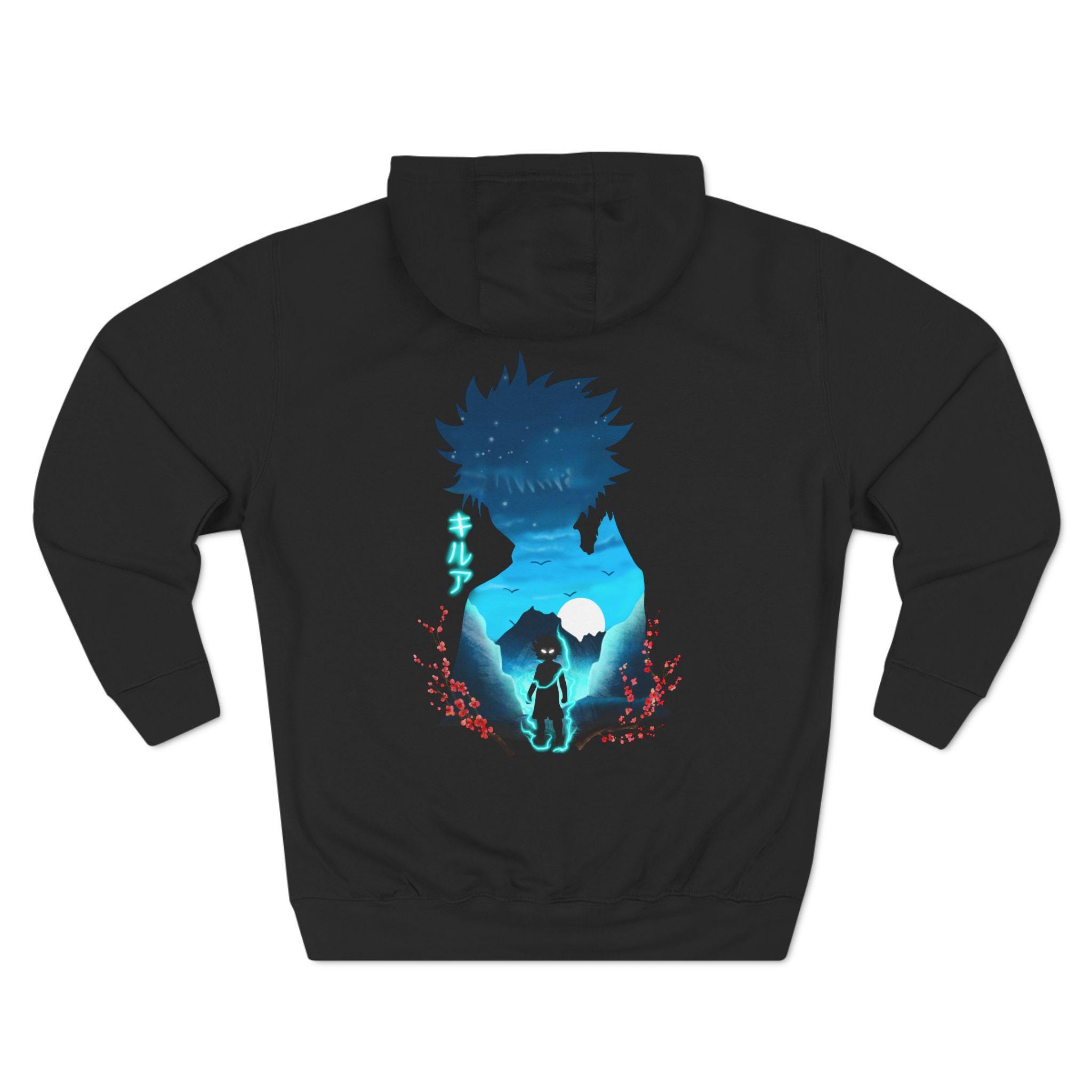 Killua Zoldyck Inspired Fleece Hoodie, Hunter X Hunter Anime Sweatshirt ...