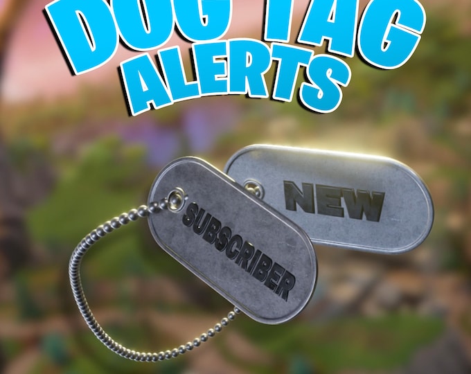 Animated DOG TAG Twitch Alerts - Dog Tag | Stream Alerts, Twitch ...